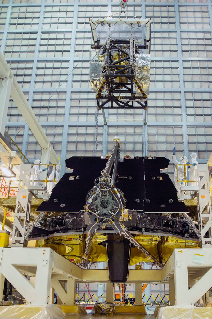 Intégration de l’ISIM dans la structure du télescope – JWST