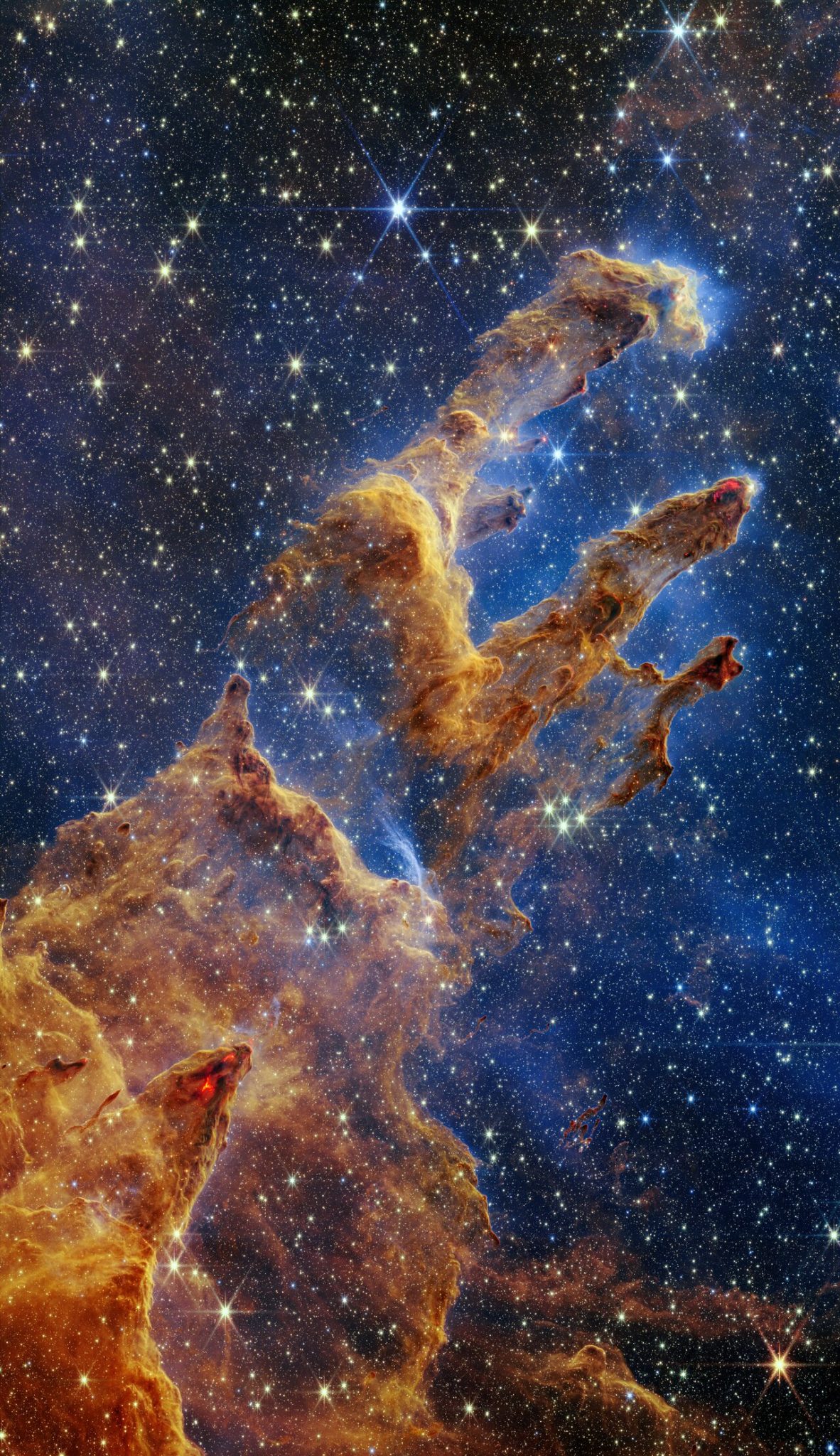 Le JWST dresse un magnifique portrait étoilé des piliers de la création ...